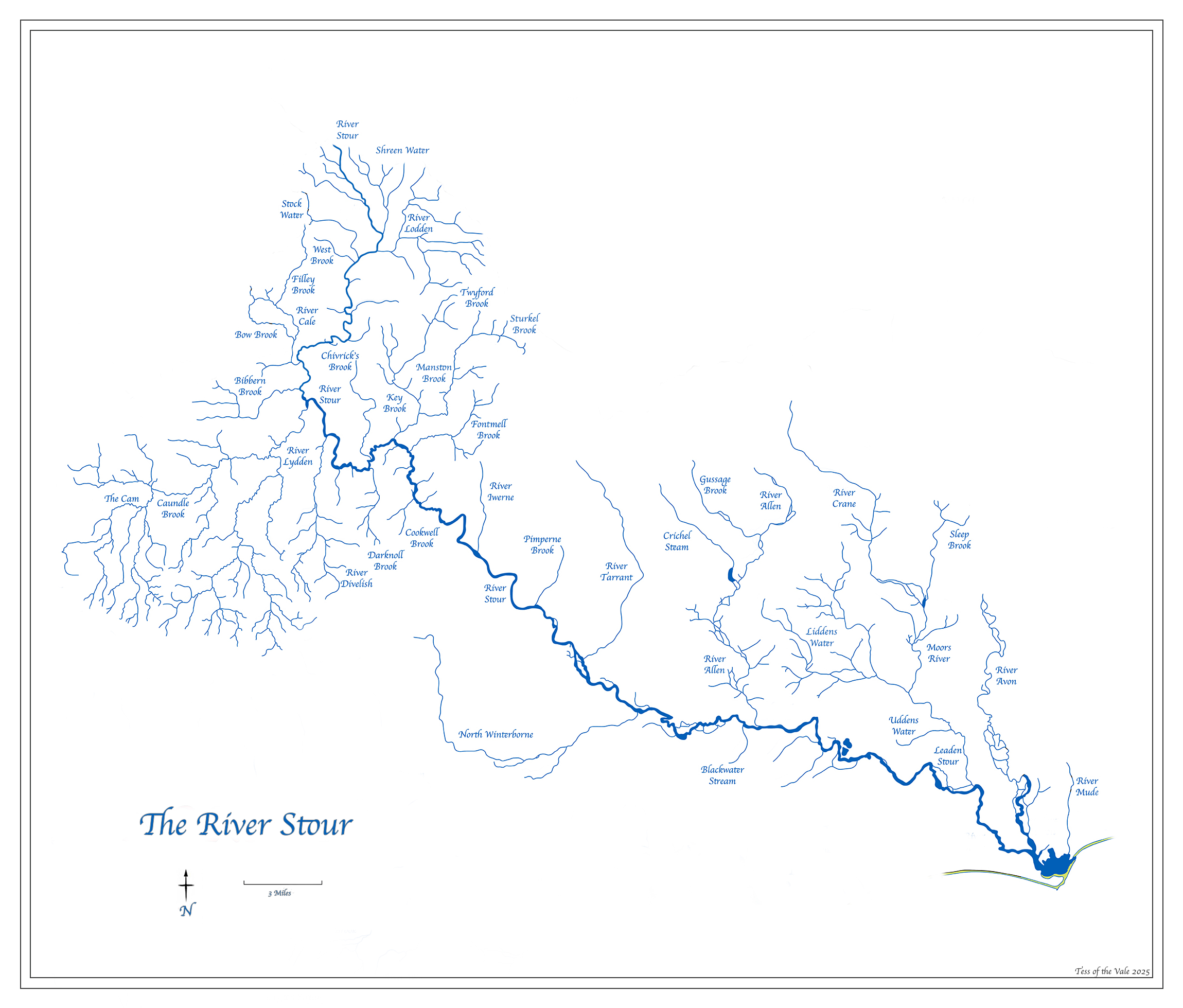 River Stour Map - Tess Of The Vale